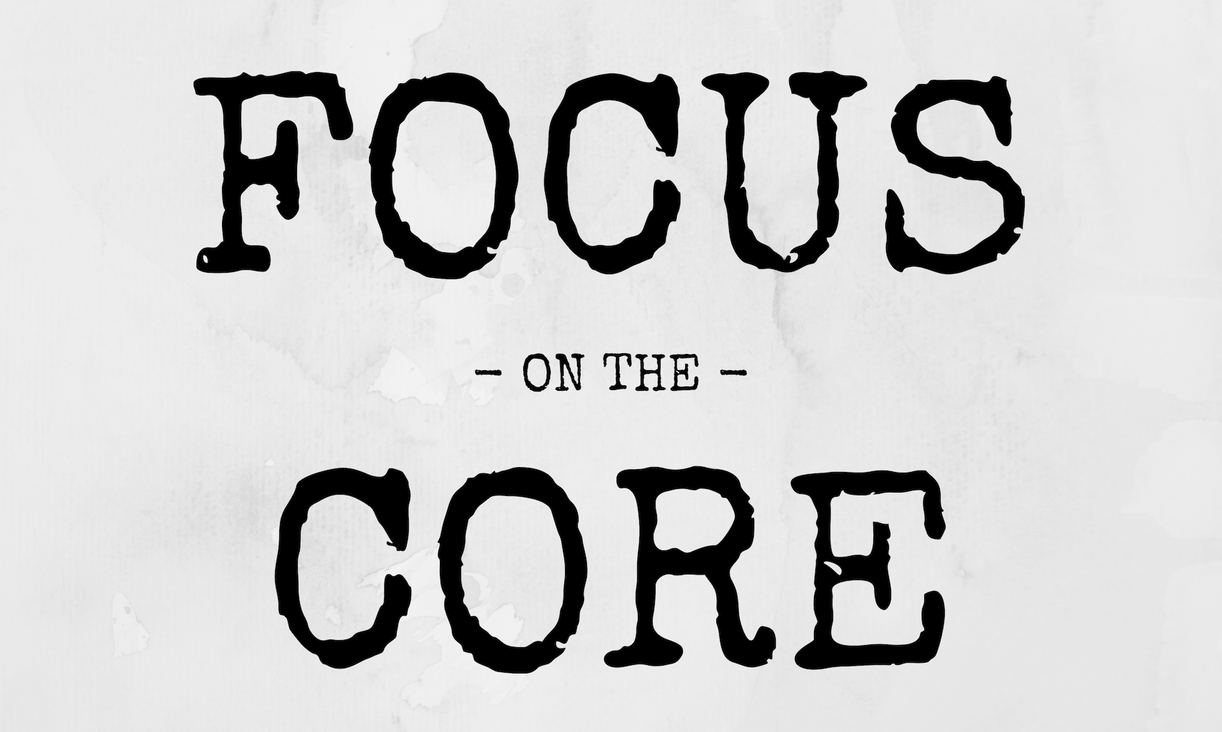 Focus on the Core | Your Runner Dad